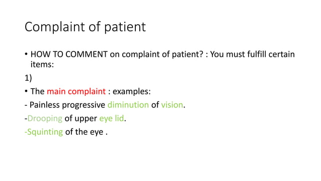 Ophth examination | PPT