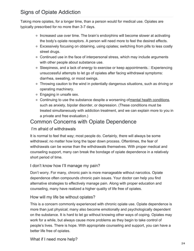 OPIATE ADDICTION TREATMENT IN ARIZONA | PDF