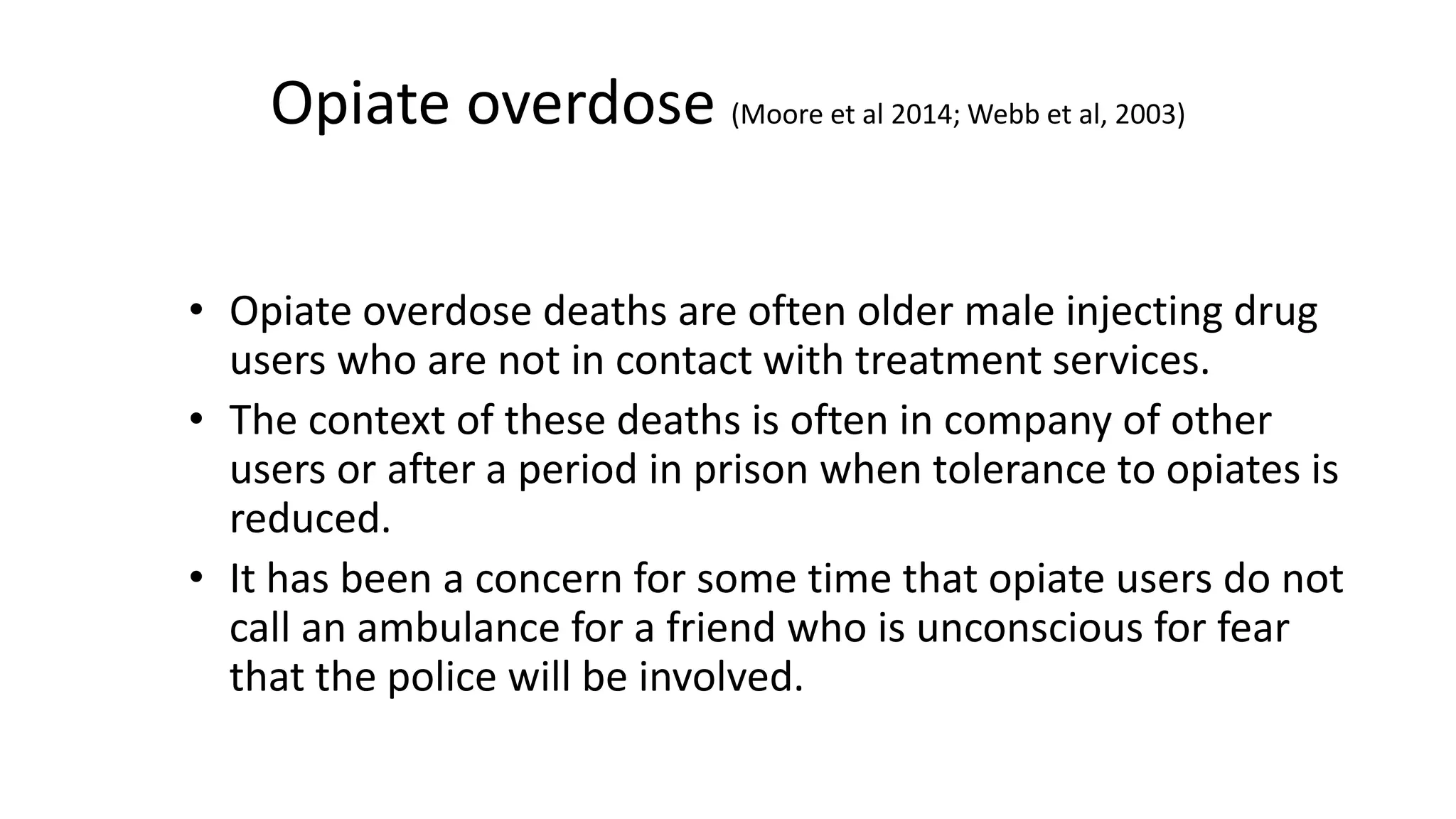 Opiate overdose | PPTX