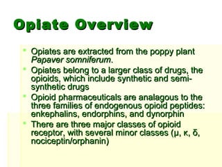 Opiate overdose. h y aung | PPT