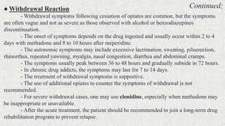 Opiates & opioids intoxication and treatment | PPTX