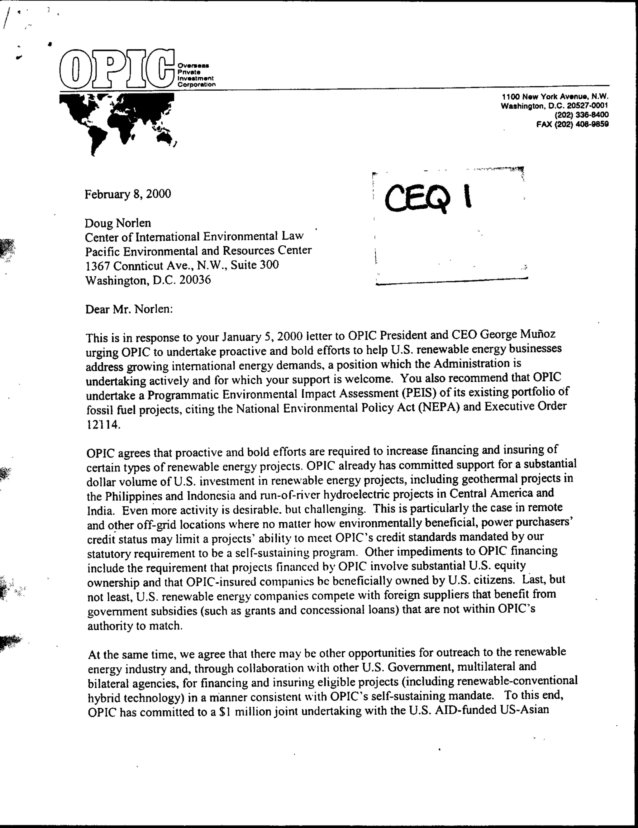 OPIC Released Documents 1-10 | PDF | Power and Energy Industry | Industries