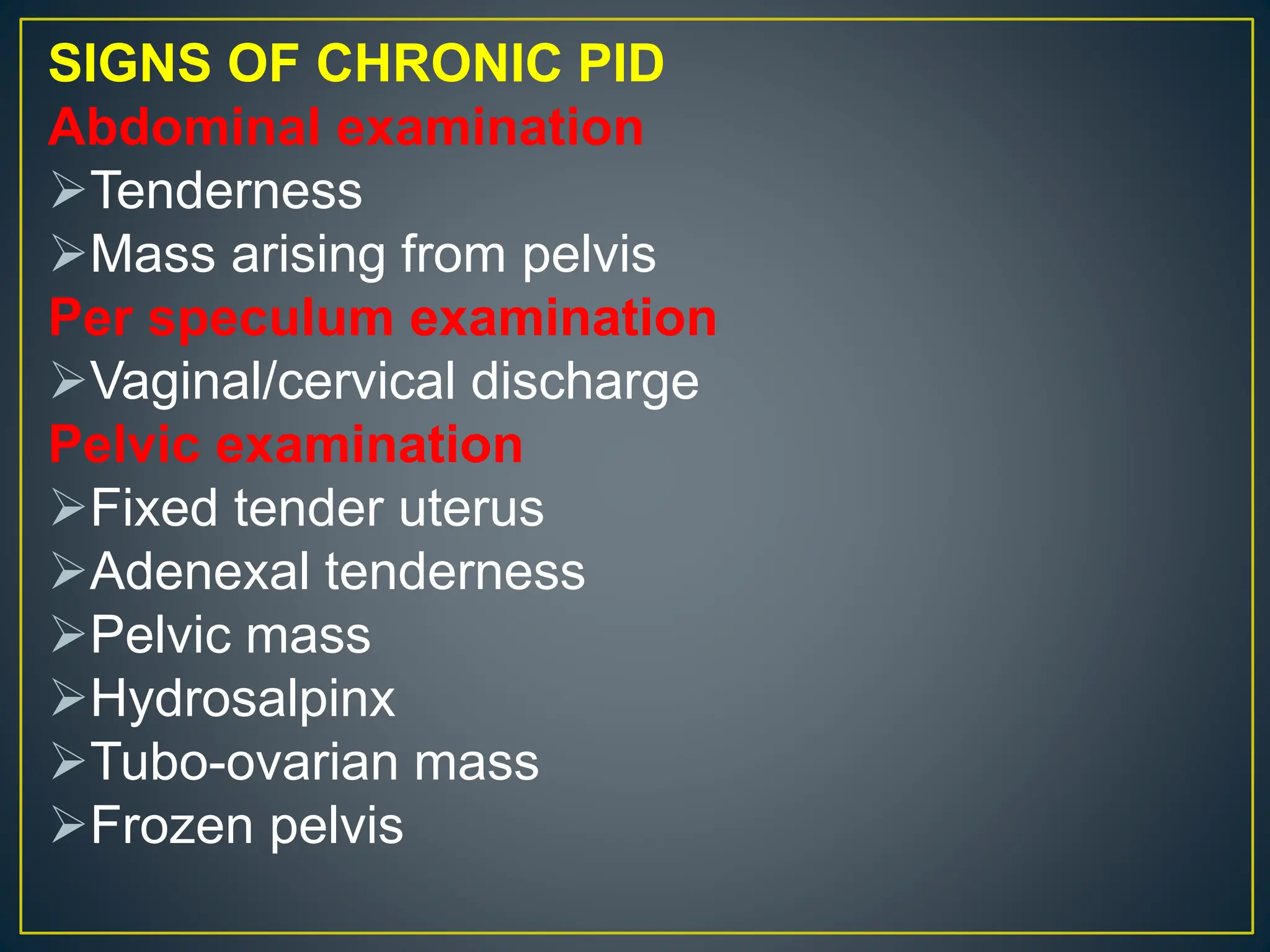 Pelvic inflammatory disease obstetrics and gynaecological nursing | PPTX