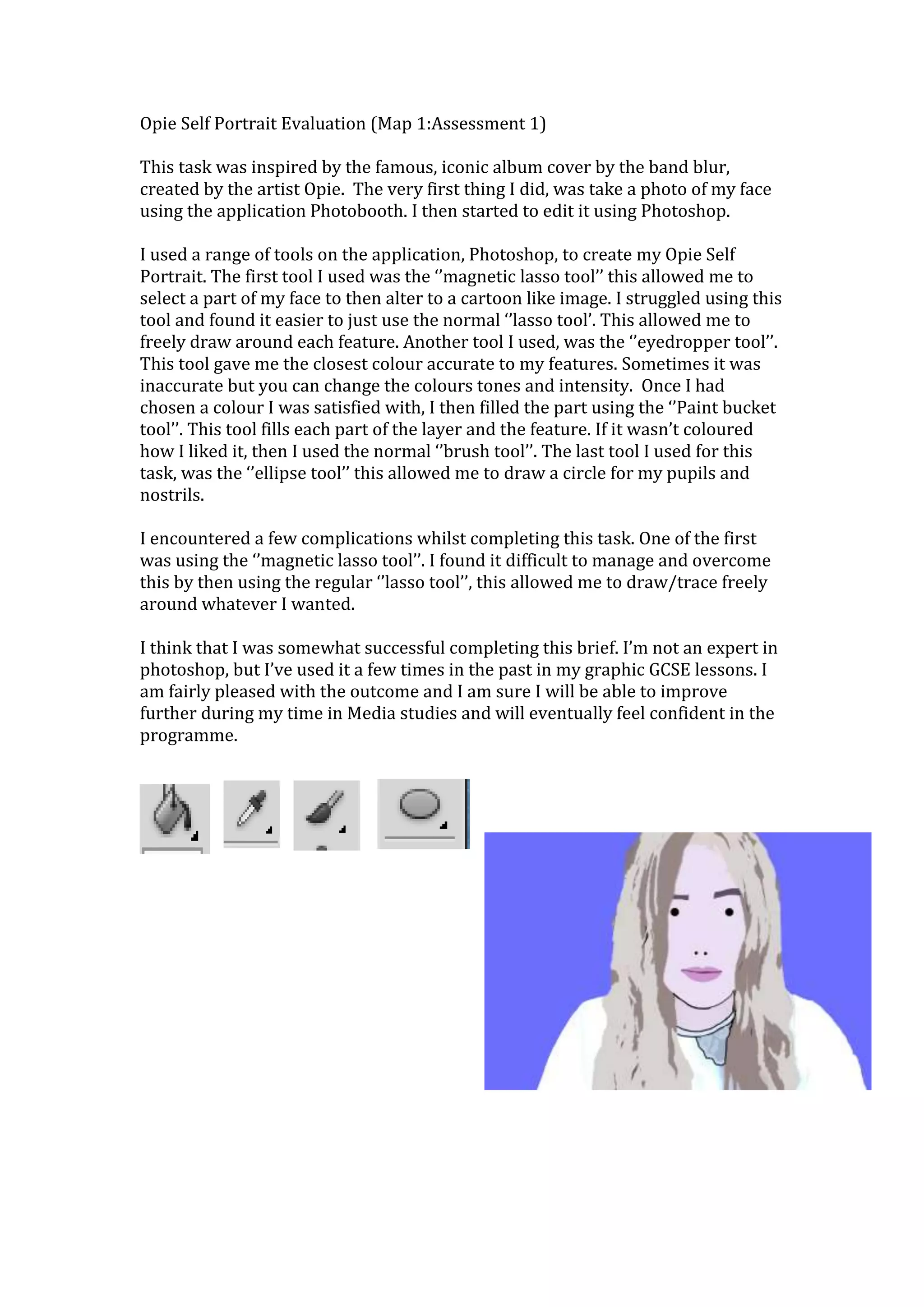 Opie self portrait evaluation | PDF