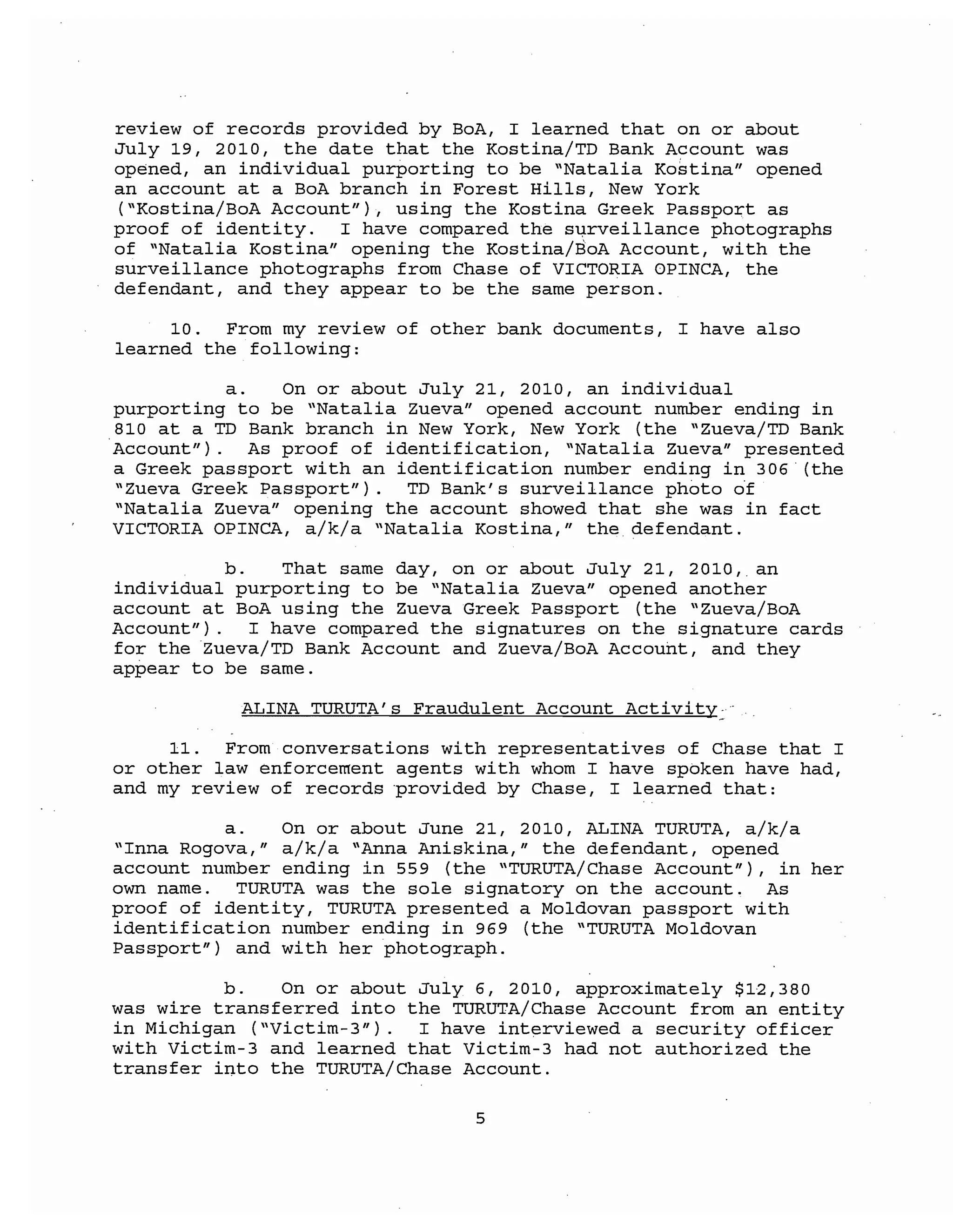 Opinca, victoria and turuta, alina complaint | PDF