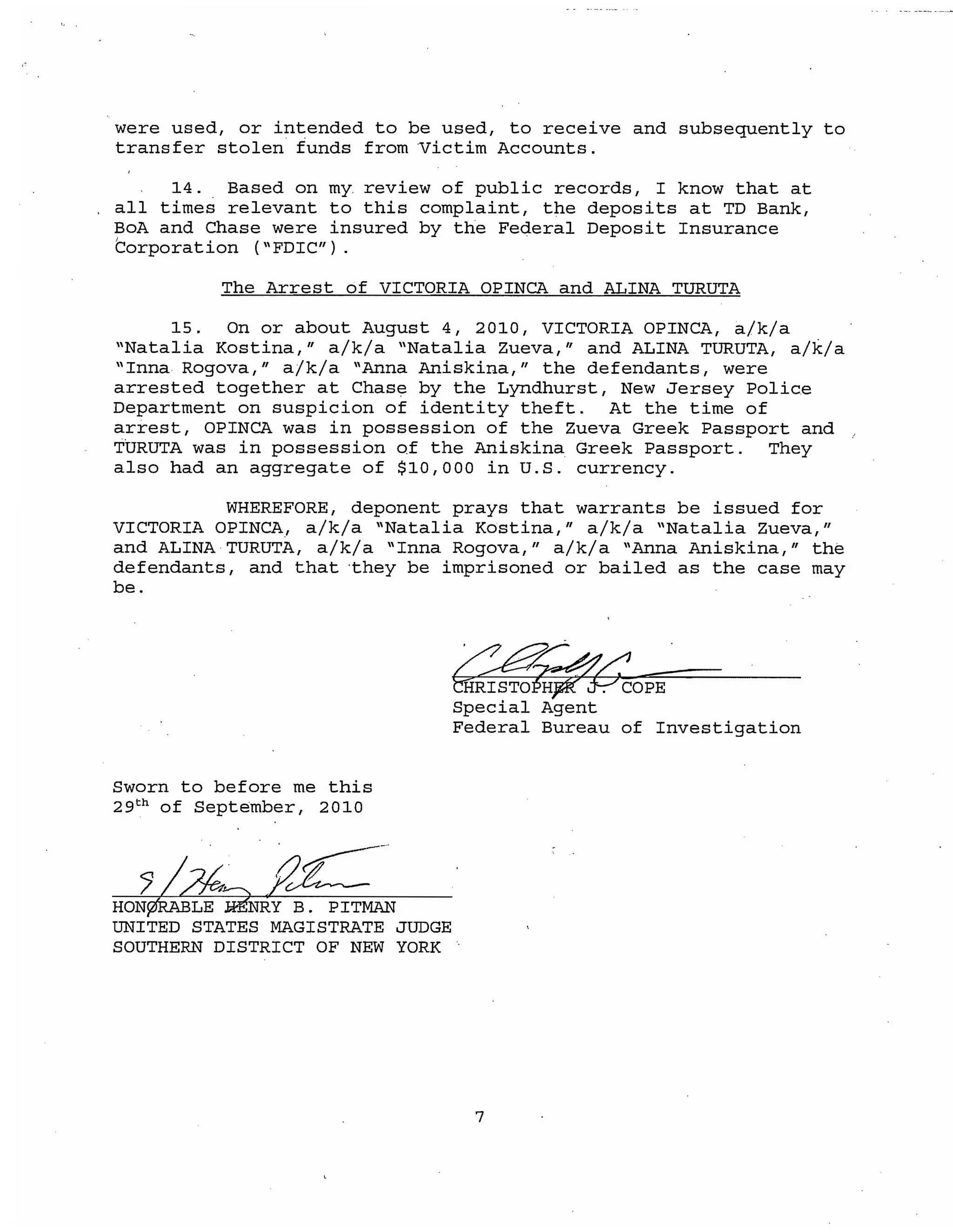 Opinca, victoria and turuta, alina complaint | PDF