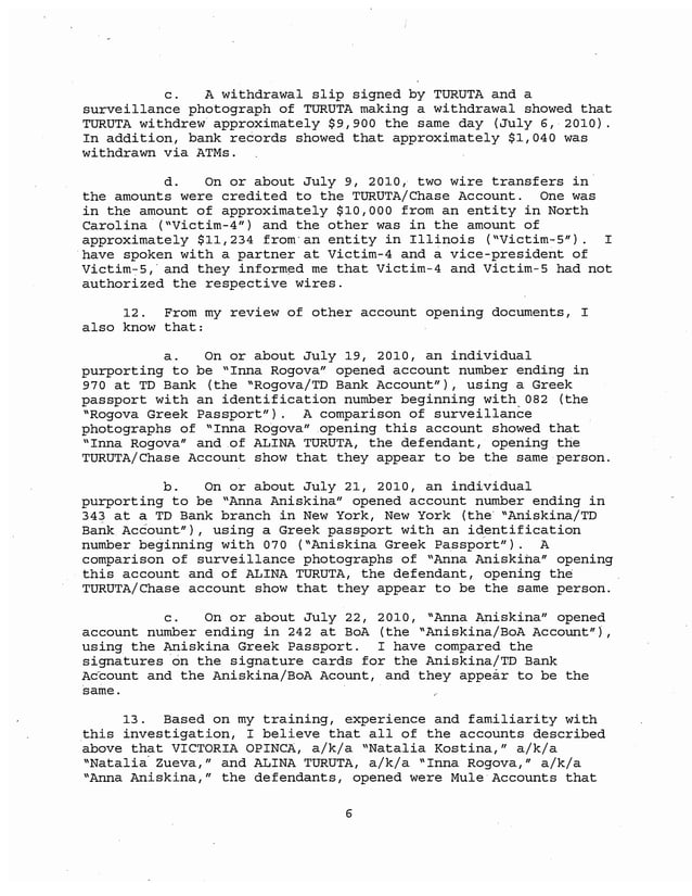 Opinca, victoria and turuta, alina complaint | PDF