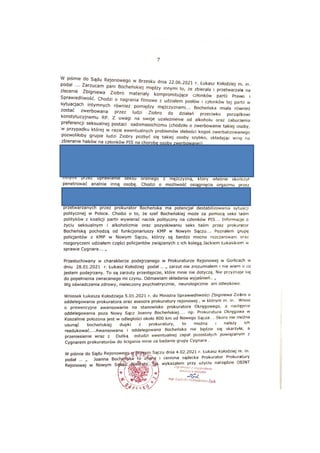 opinia sadowo-psychiatryczna sporzadzona do sprawy karnej o badanie zarzutów wobec prokurator ...