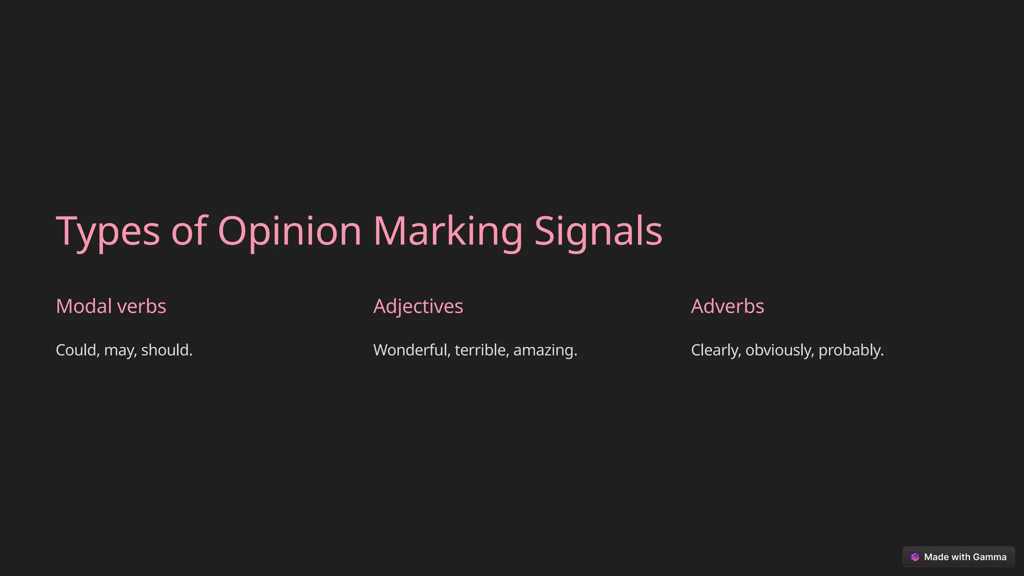 English 8 - Quarter 2 - Module 2: Opinion-Marking-Signals.pptx
