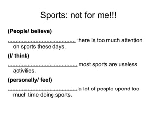 Opinion.sports | PPT