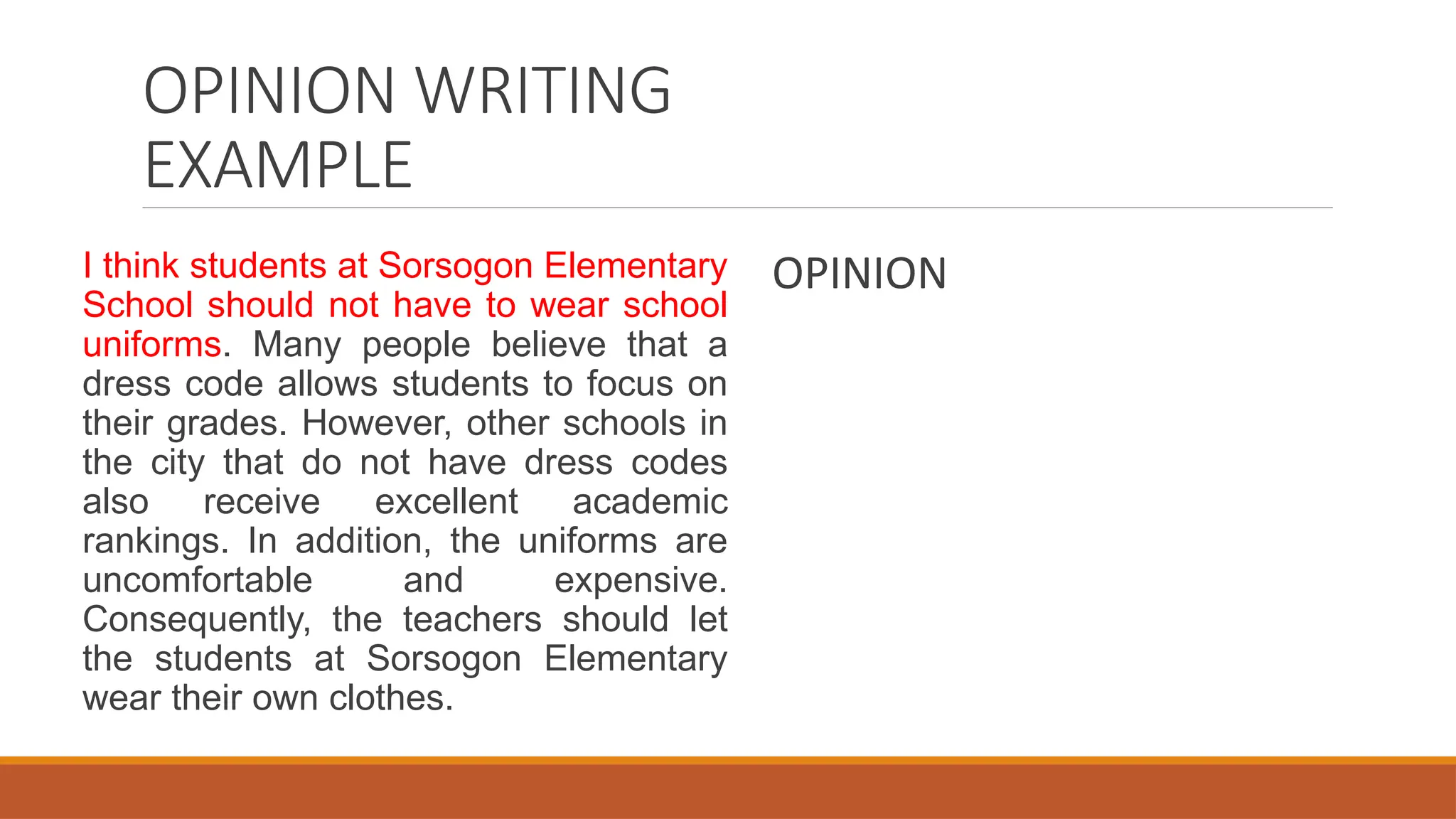 School Publication (OPINION-WRITING.pptx | Women\'s Outerwear | Women ...