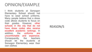 School Publication (OPINION-WRITING.pptx