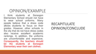 School Publication (OPINION-WRITING.pptx