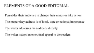 How to write opinion in a newspapers or magazines | PPTX