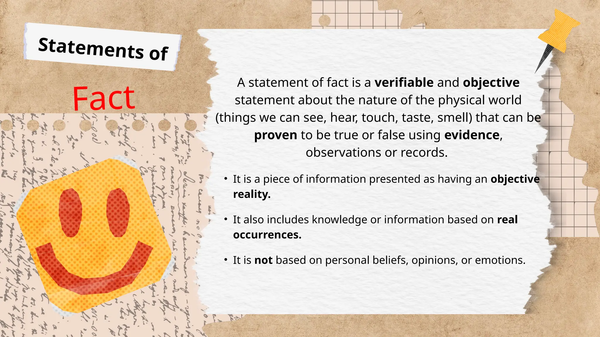 Powerpoint-Presentation about Facts and Opinion | PPTX