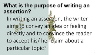 OPINION & ASSERTION.pptxxxxxxxxxxxxxxxxx | PPTX