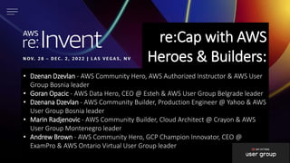 Opinionated re:Invent recap with AWS Heroes & Builders | PPT