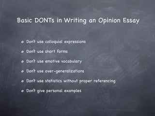 Opinion ECPE essay | KEY