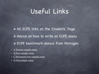 Opinion ECPE essay | KEY
