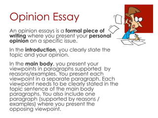 Opinion essay | PPT