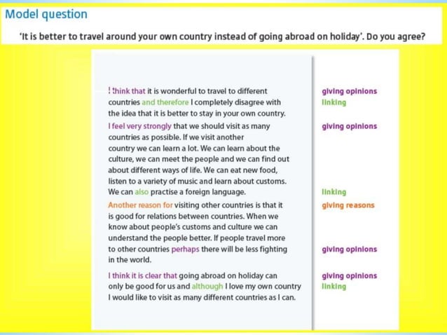 Opinion essay (B2 level) | PPTX