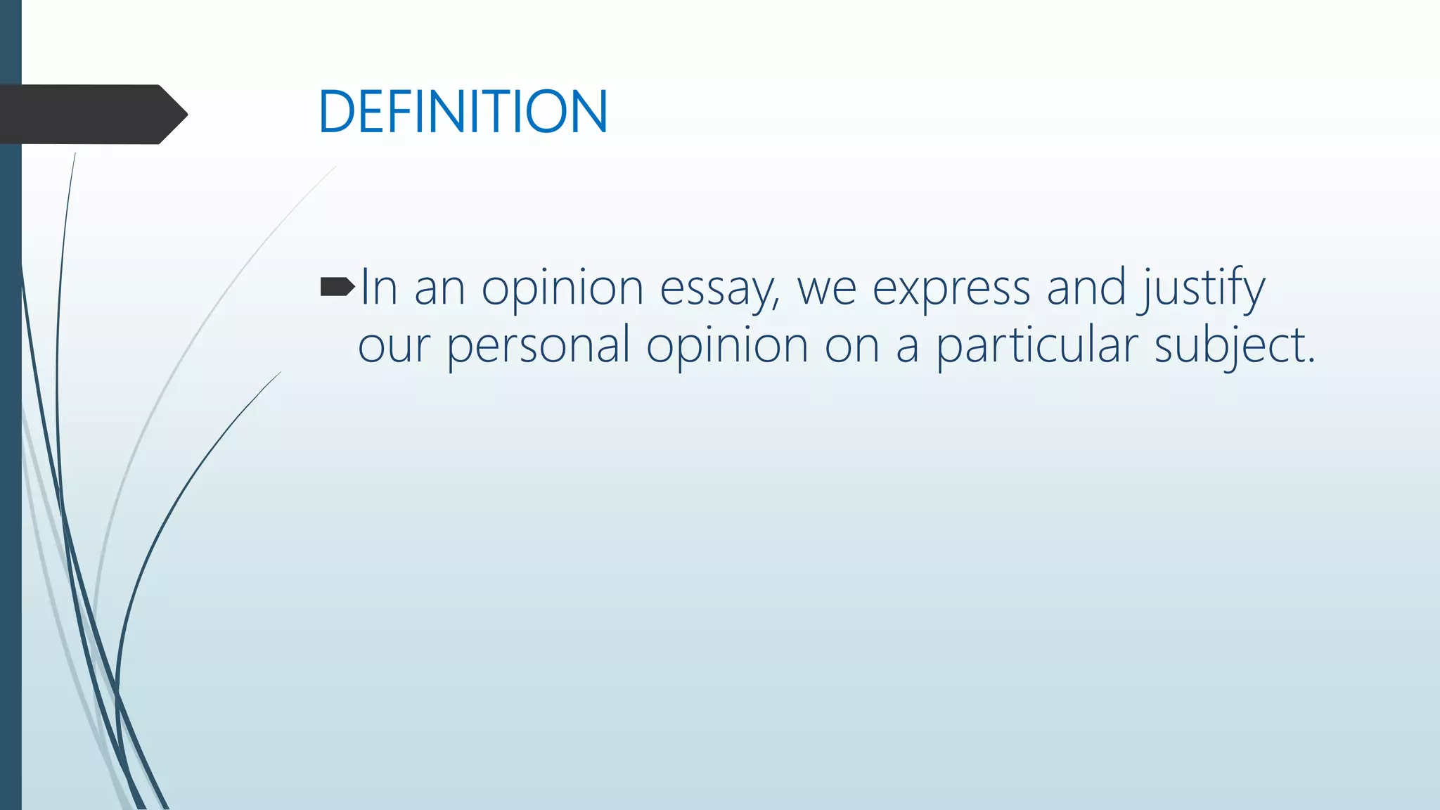 Opinion essay | PPTX
