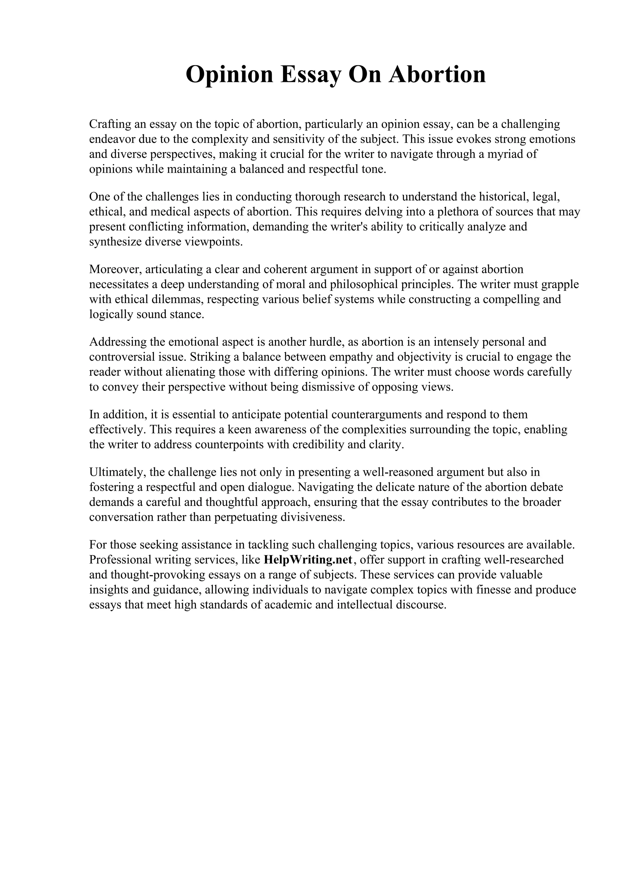 Opinion Essay On Abortion.pdf