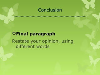 Opinion essays | PPT