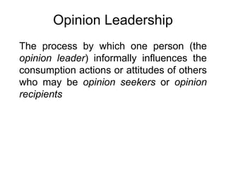 Opinion leadership.ppt