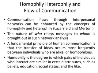 Opinion leadership and diffusion networks | PPT