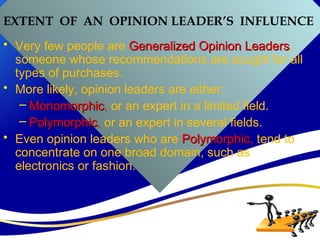 Opinion leaders & wom communication | PPT