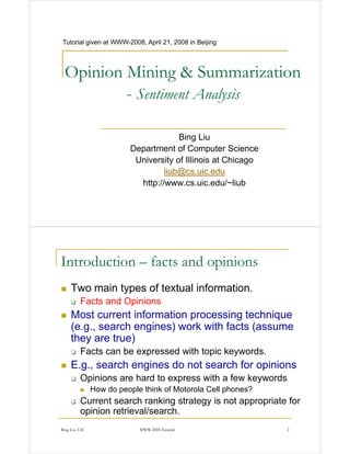 Opinion mining and summarization | PDF