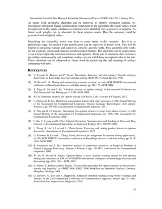 Opinion mining of customer reviews | PDF