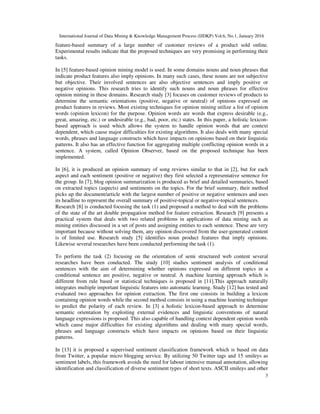 Opinion mining of customer reviews | PDF