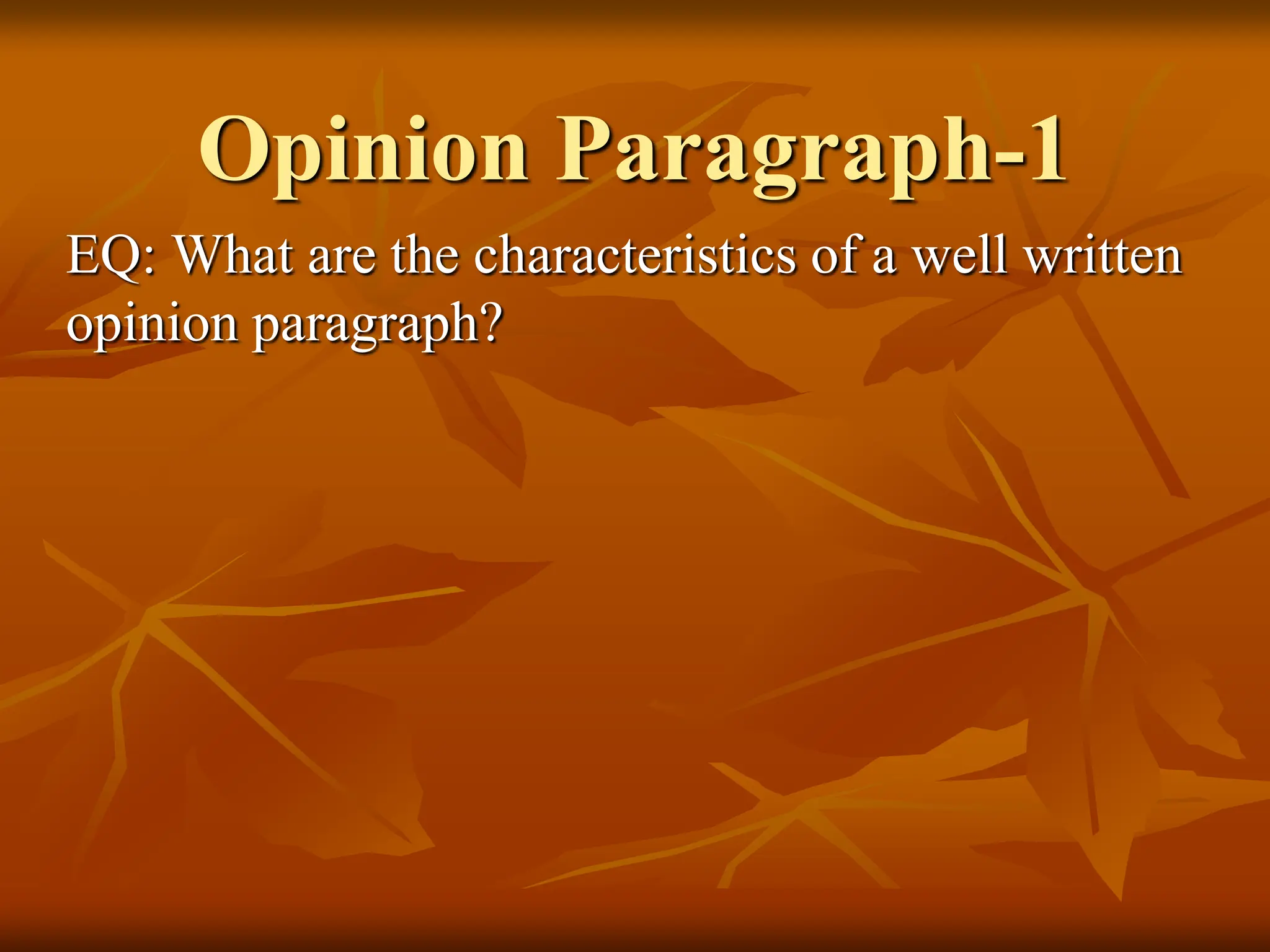 How to write an Opinion Paragraph writing.ppt | Sailing | Sports