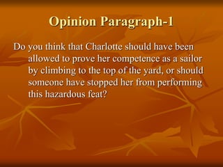 How to write an Opinion Paragraph writing.ppt
