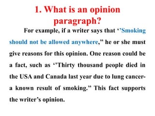 opinion paragraph right in english .pptx