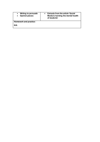 Opinion pieces Lesson Plan | PDF