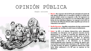 Opinion publica | PPTX
