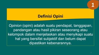 OPINIONS & THOUGHTS Materi Kelas XI Sebelas MA.pptx