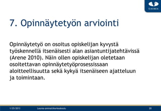 Opinnäytetyön prosessi 24.1.2013 | PPTX
