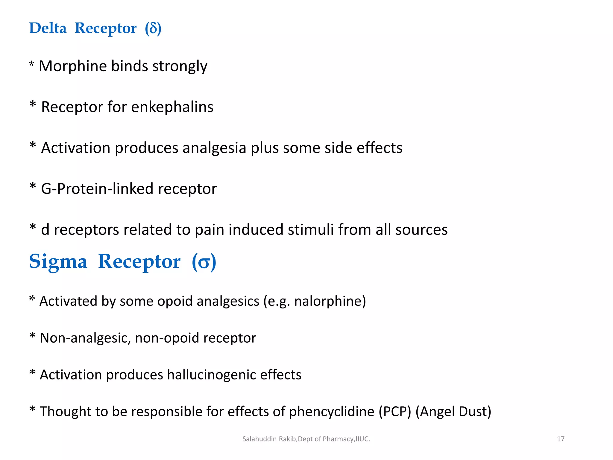 Opioid analgesics Medicinal Chemistry-IIUC | PPTX