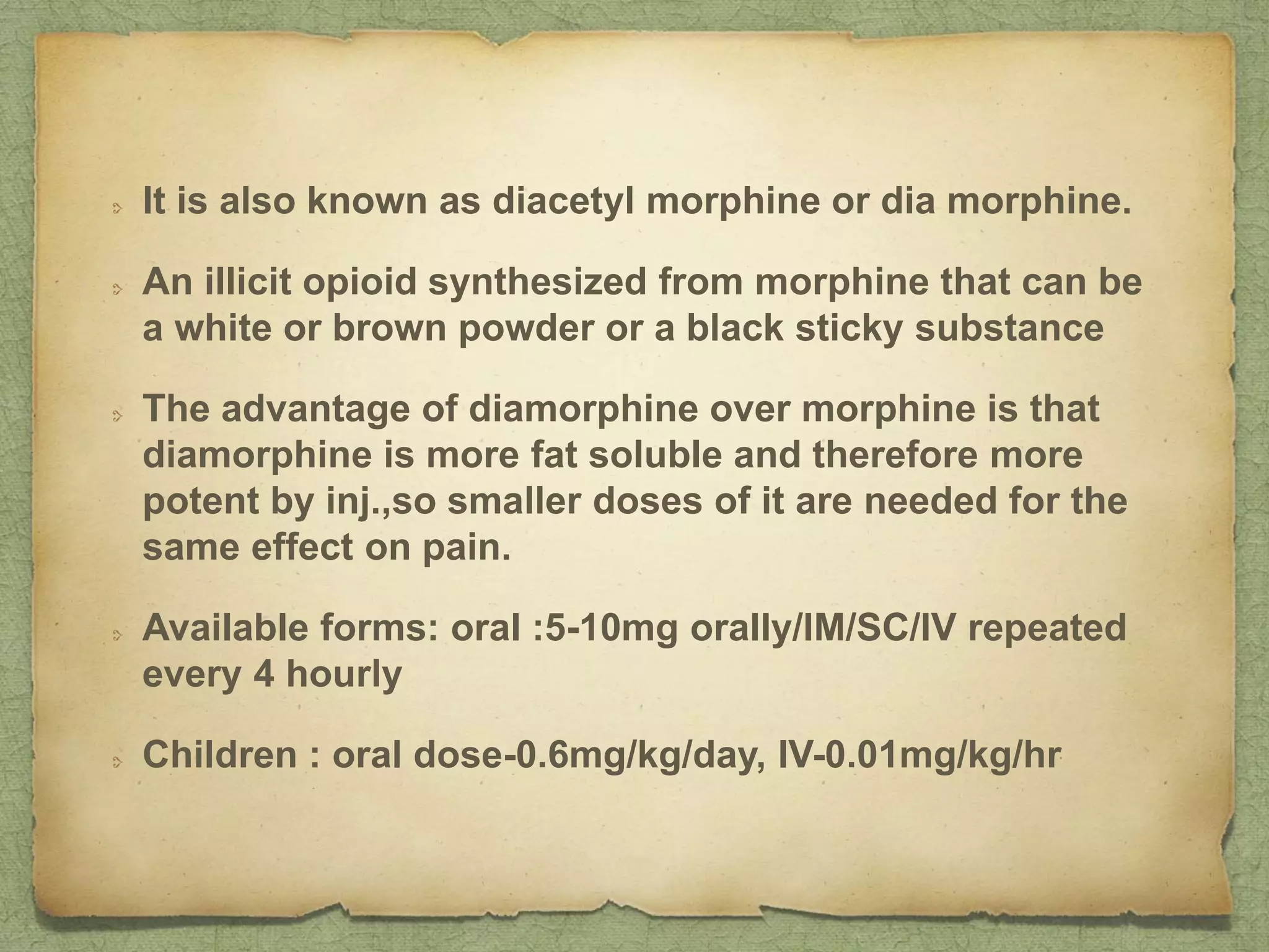 Opiod analgesics | PPT