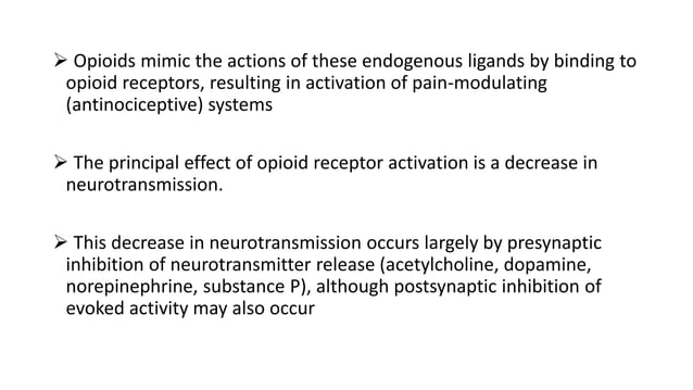 OPIODS AND ITS CLASSIFICATION WITH IMP POINTS | PPTX | Brain and ...