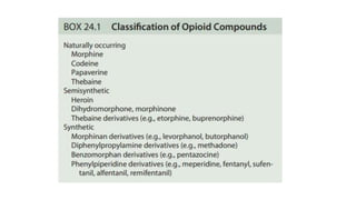 OPIODS AND ITS CLASSIFICATION WITH IMP POINTS | PPTX