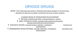 The Chemical Grip: How Opioid Drugs Rewire the Brain’s Reward System | PPTX