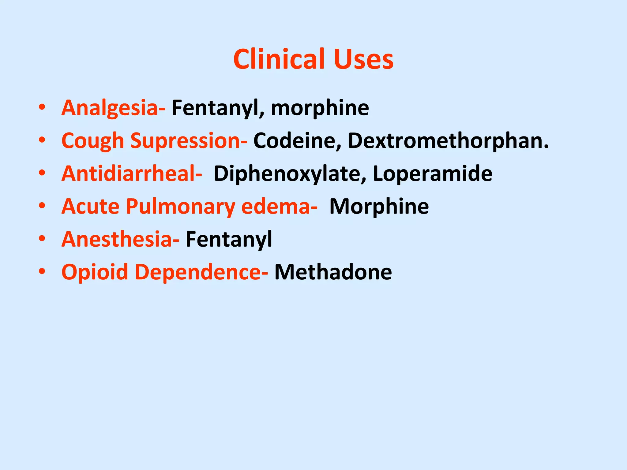 Opioid analgesics | PPT
