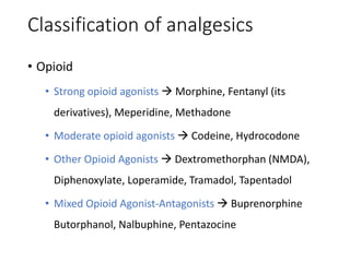 Opioid analgesics | PPTX