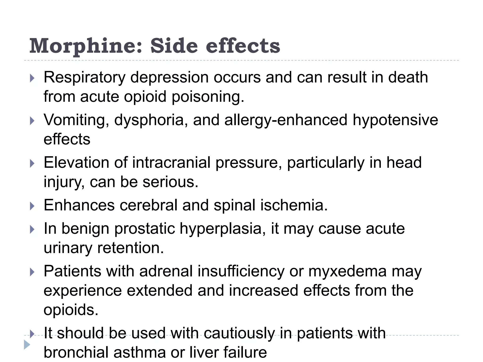 Opioid analgesics and antagonists | PPTX