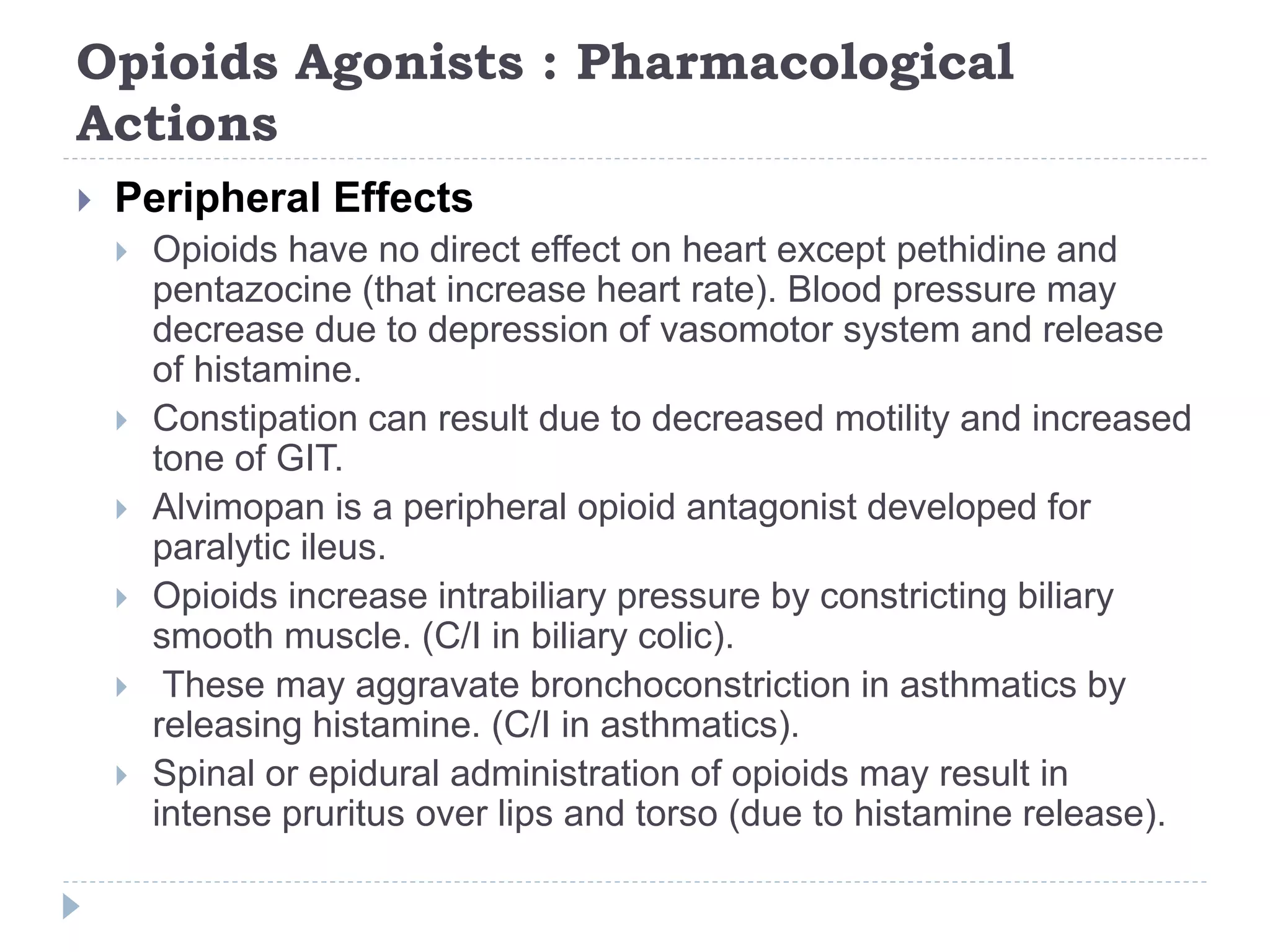 Opioid analgesics and antagonists | PPTX
